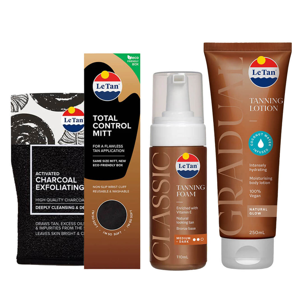 Exfoliate, Tan, Maintain (Medium/Dark) Bundle – Le Tan Australia